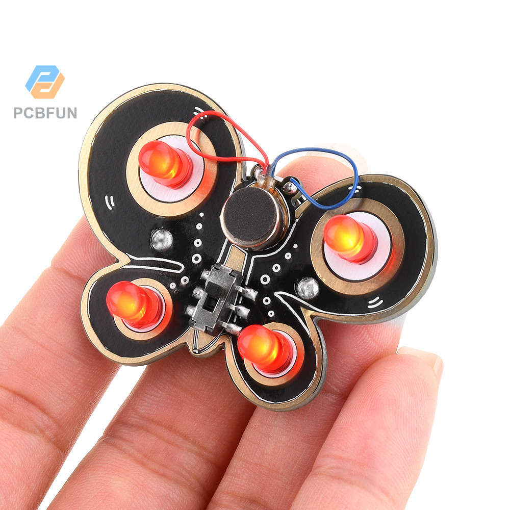 Pcbfun Ladybug DIY Electronic Beginner Learning Welding Fun DIY Kit LED ...
