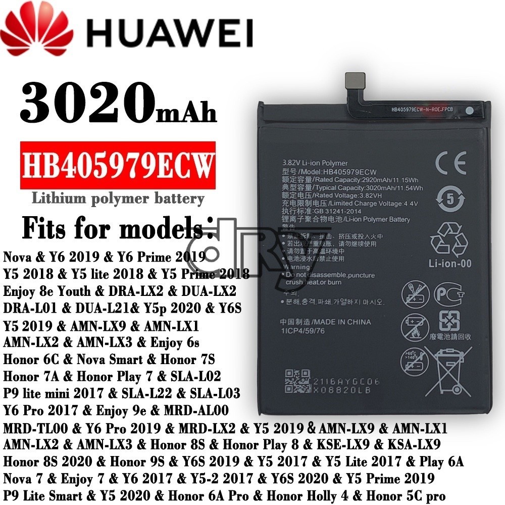 HB405979ECW For Huawei Y6 2019/Y5 2018/Honor 6A Pro/Honor 5C Pro/Enjoy ...