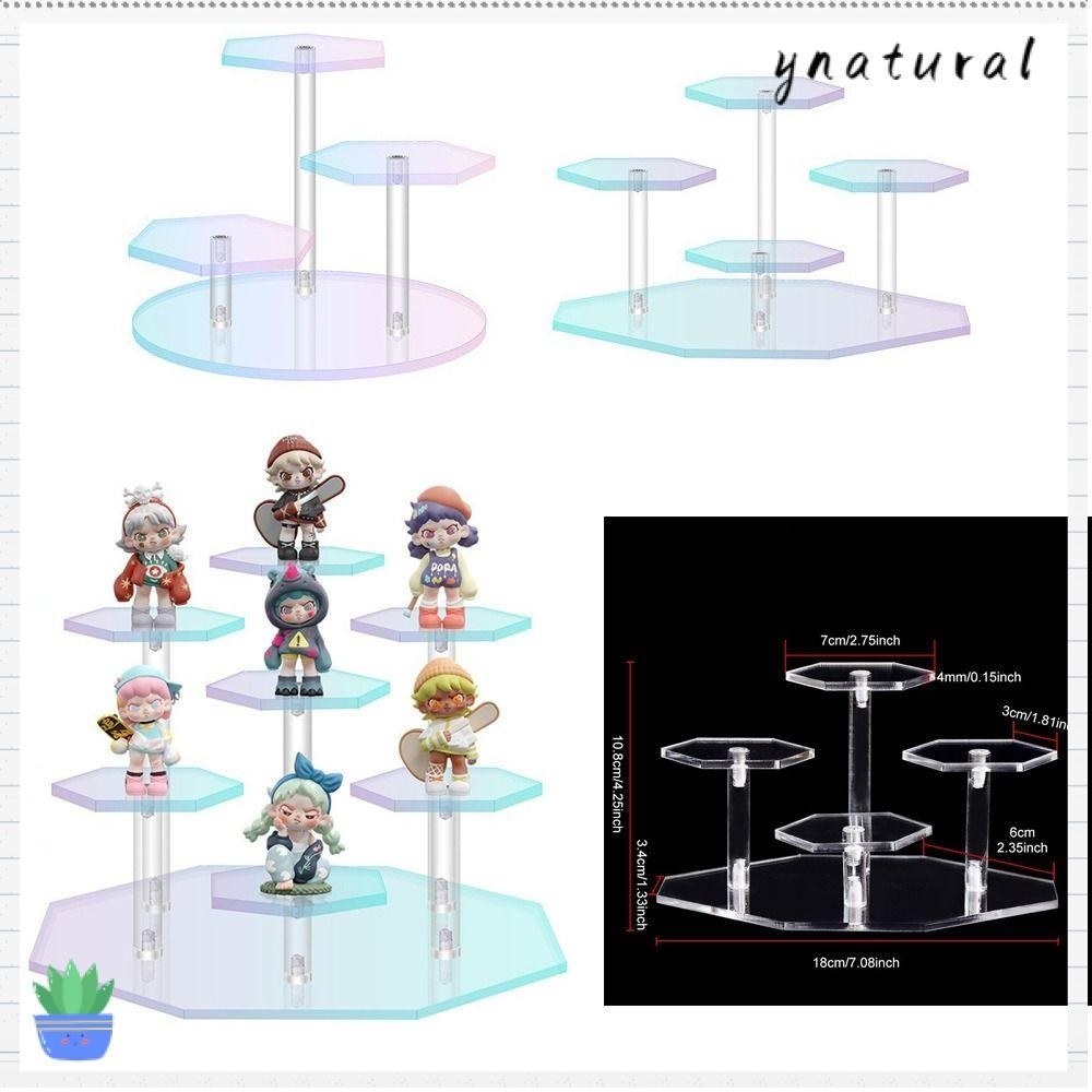 YNATURAL Acrylic Display Rack, Transparent Small Cake Display Stand ...