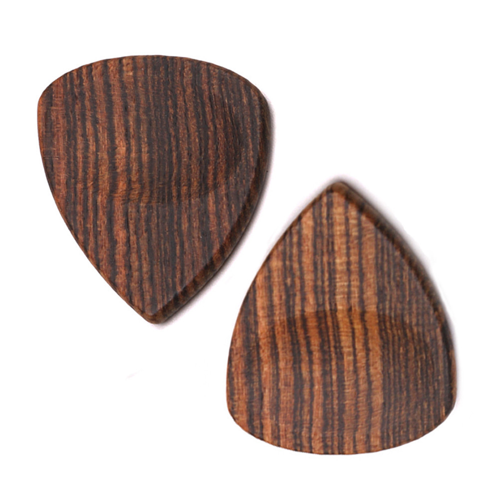 2pcs Wood Guitar Picks Plectrum for Acoustic Guitar Ukulele Bocote Wood ...