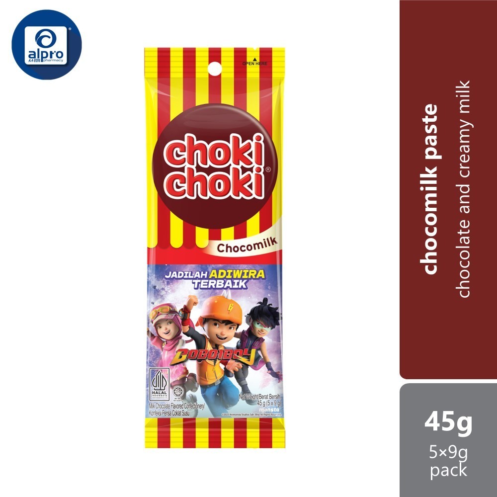 Choki Choki Chocomilk Chocolate and Creamy Milk (5s x9g) | Shopee ...