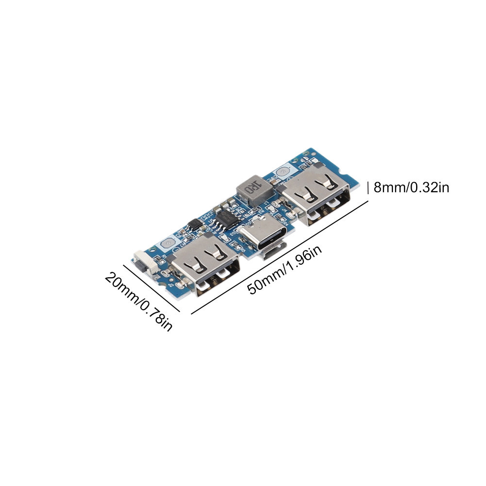Micro/Type-C 18650 Boost Battery Charger DIY USB Power Bank Board USB ...
