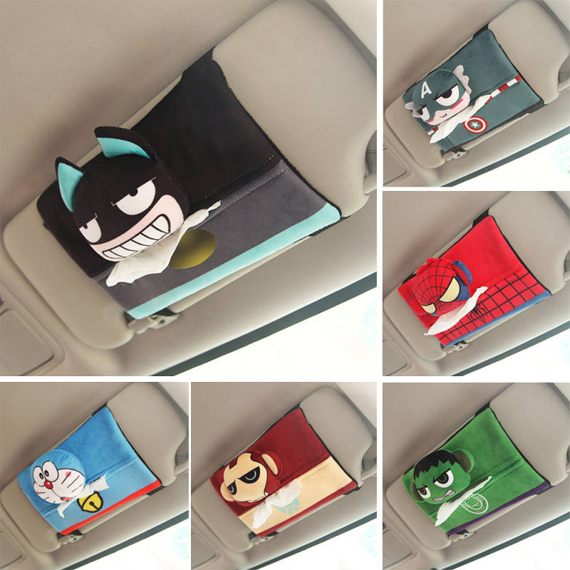 Automotive Sun Louver-Type Tissue Box Cartoon Car Tissue Cover Creative ...