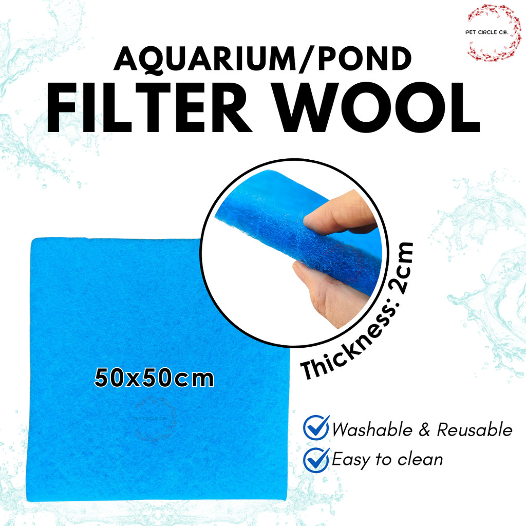 Aquarium & Pond Filter Wool 50x50x2cm | Shopee Philippines