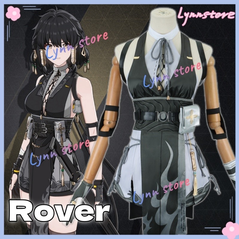 XS- 3XL Female ROVER Cosplay Costume Wig Set WUTHERING WAVES Game ...
