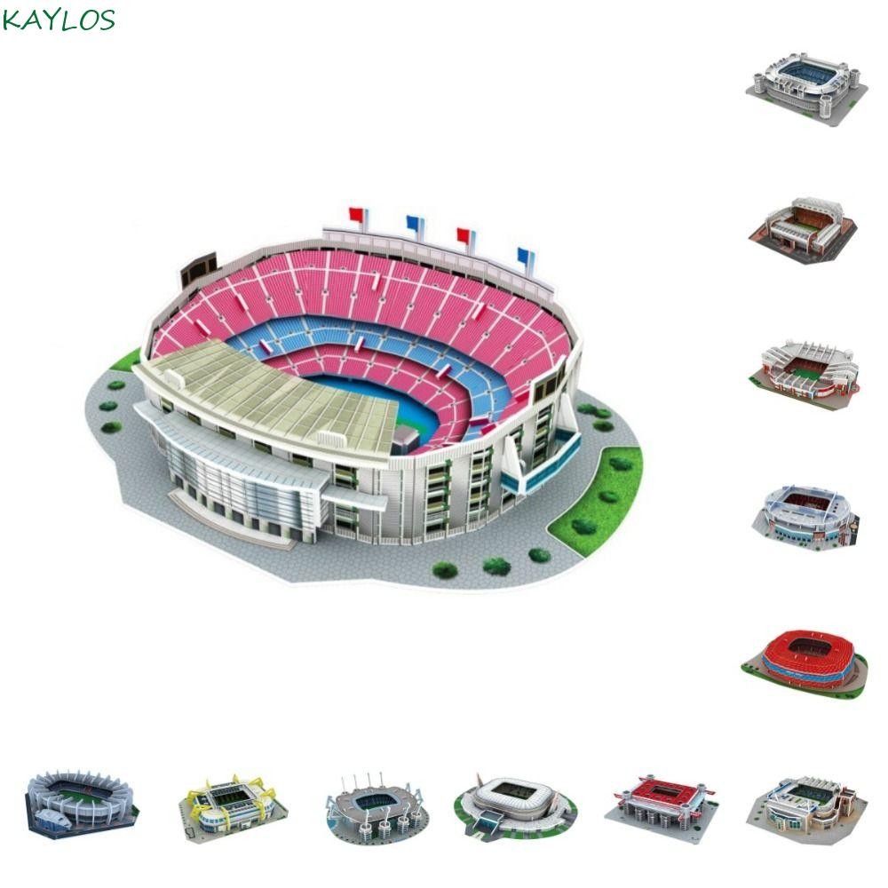 KAYLOS Miniature Football Stadiums, DIY Assemble 3D Soccer Stadium ...