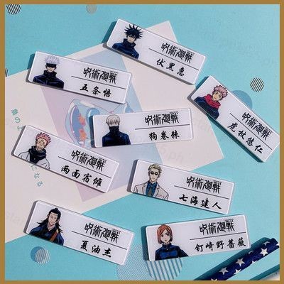 Sta5 JUJUTSU KAISEN Badge Anime Brooch Gojo Satoru Yuji Megumi Nobara ...