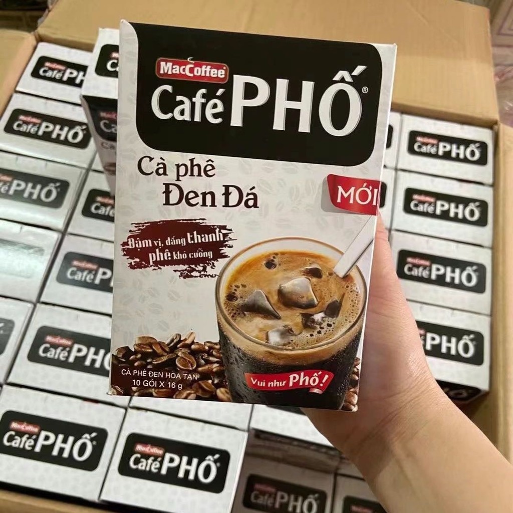 Vietnam Coffee cafe pho ca phe den da Box 10 Bags 160g Instant Coffee ...