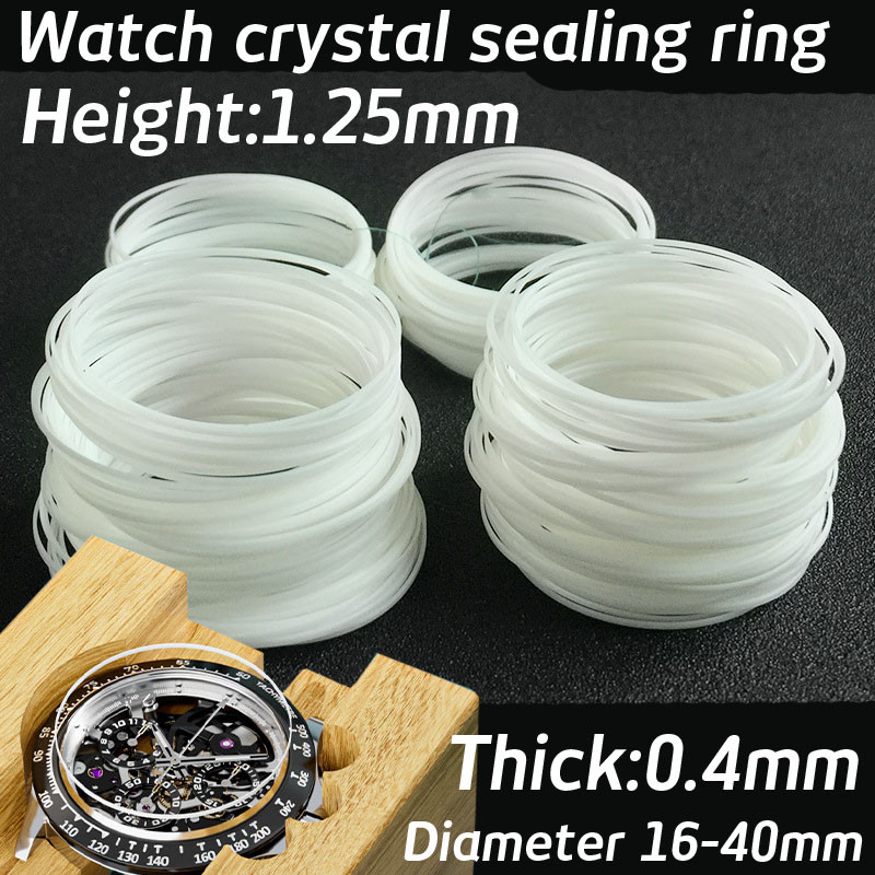 1.25mm Height I ring Watch Crystal Gasket 16mm to 40mm Inner Diameter ...