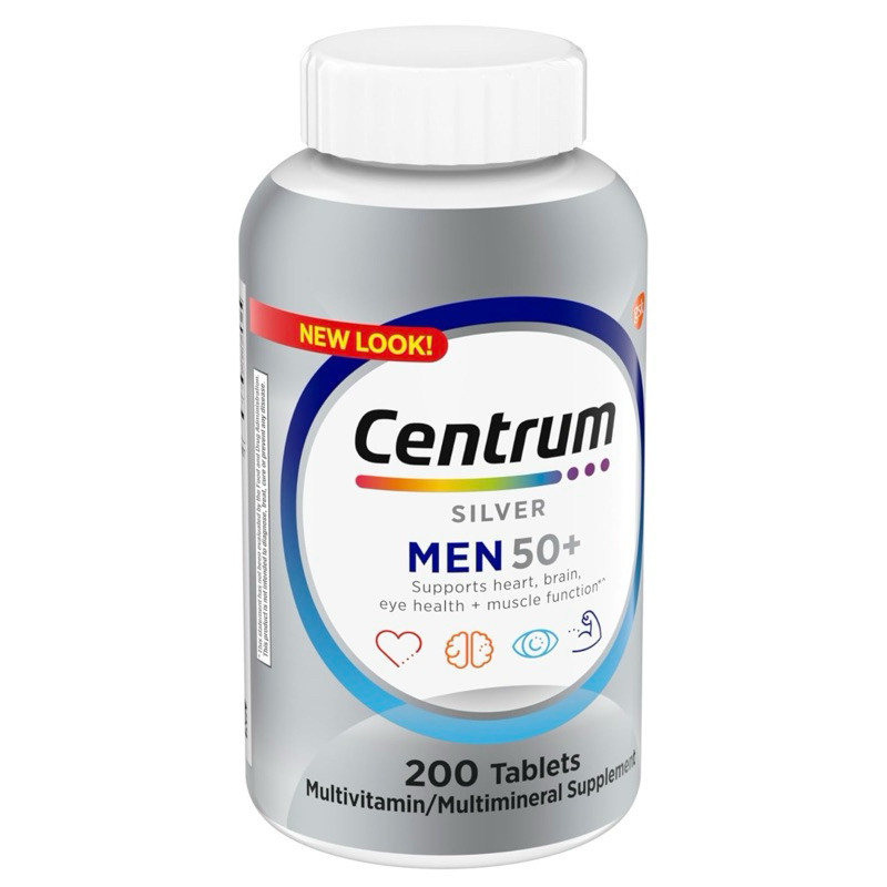 Centrum Silver Men 50+ Multivitamin 200 Tablets | Shopee Philippines