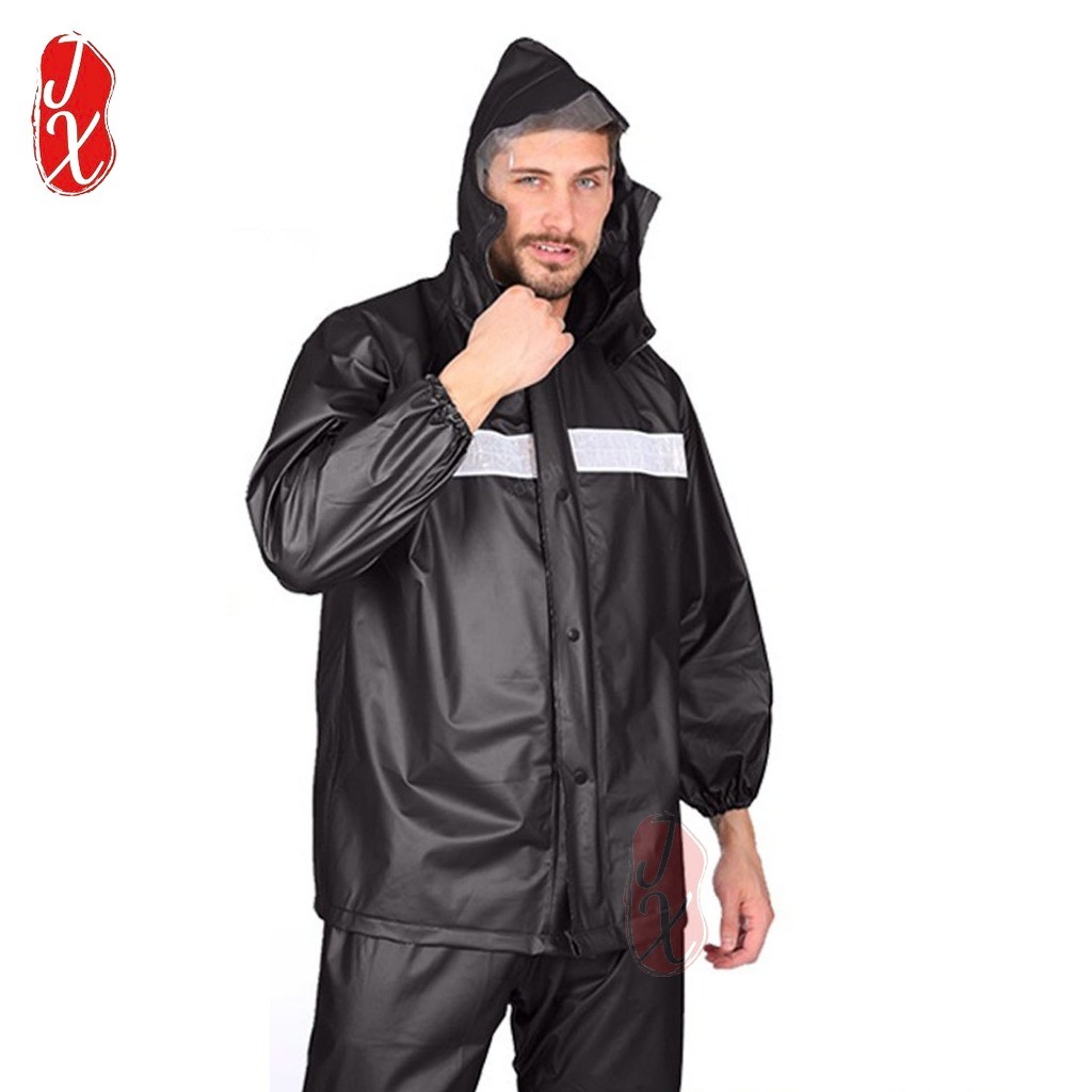 Rubberized Makapal Kapote Waterproof Raincoat with Trousers - 922 ...