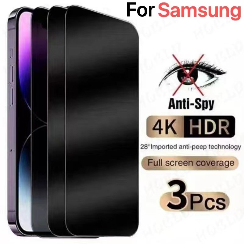 1-3Pcs Anti-Spy Privacy Tempered Glass For Samsung Galaxy A55 A35 A22 A32 A50S A30S A50 A51 A52S ...