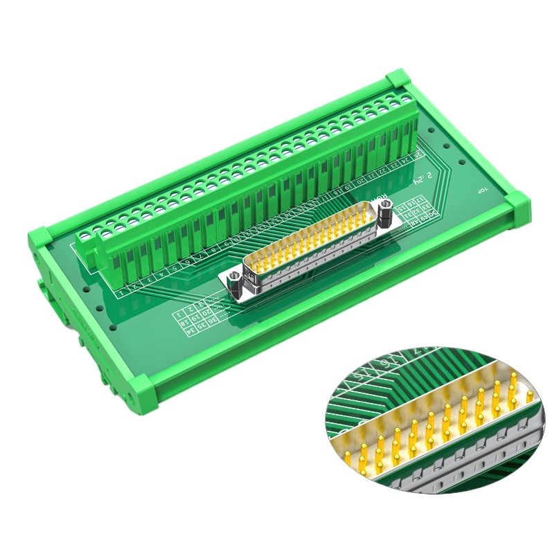 Db50 Male Female Guide Rail Type Relay Terminal Connector DSUB50 Split ...