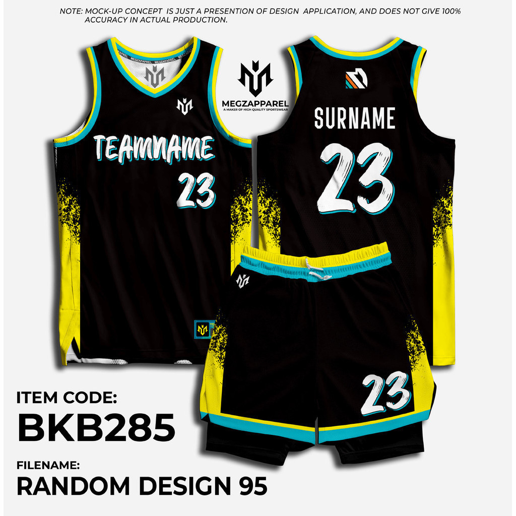 MEGZ BKB285 Customize Basketball Jersey Full Sublimation | Shopee ...