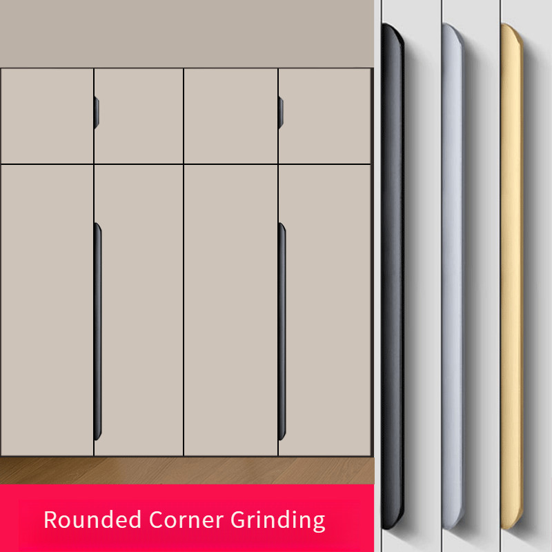 Light Luxury Invisible Cabinet Handle Gold Hidden Drawer Handle Modern ...