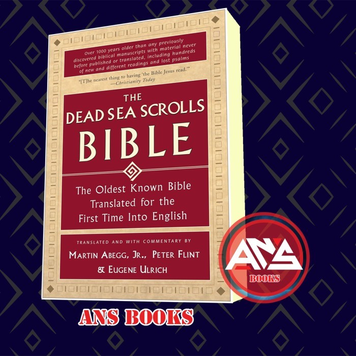 The Dead Sea Scrolls Bible: The Oldest Known Bible Martin G. Jr. A bag ...