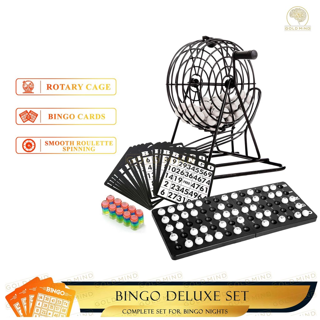Bingo Game Deluxe Set (with separate order of Cards and balls) | Shopee ...