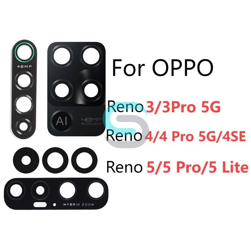 Back Camera Glass Lens Replacement For OPPO Reno 3 3 Pro 5G/ Reno 4 4 ...