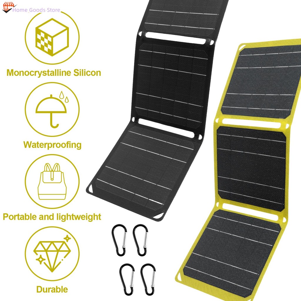 Foldable Solar Panel 21W 2A IP68 Waterproof Portable Solar Panel ...