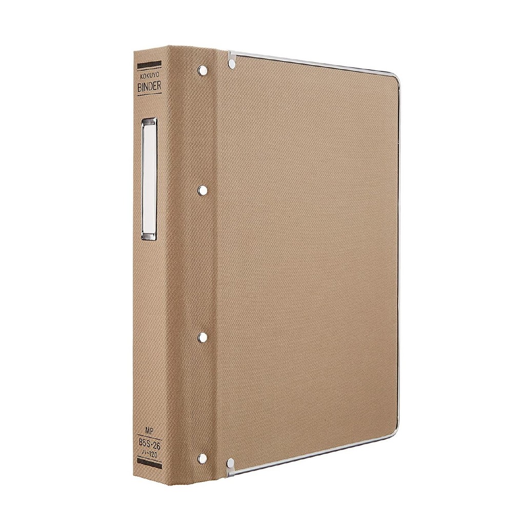 Kokuyo File Binder Cloth Cover B5 Vertical with Metal Border 26 Holes ...