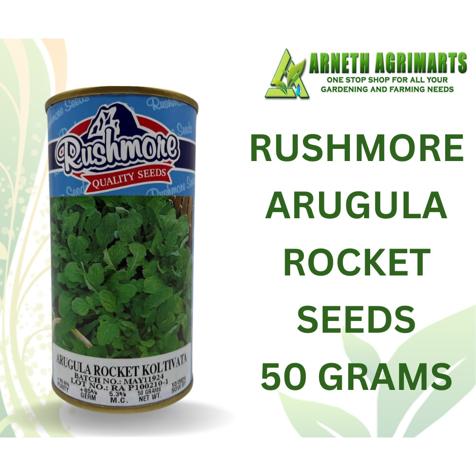 RUSHMORE ARUGULA ROCKET SEEDS ( 50 GRAMS CAN ) | Shopee Philippines