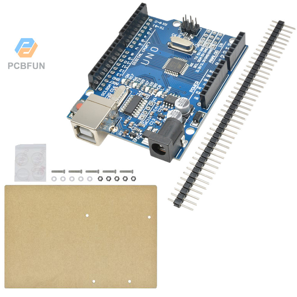 Pcbfun UNO R3 Board ATmega328P with CH340G Chip Compatible with Arduino ...