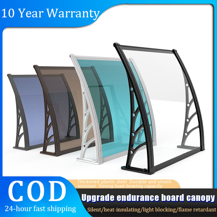 Awning Canopy with Bracket Thickened Plastic Steel Ultraviolet-proof ...
