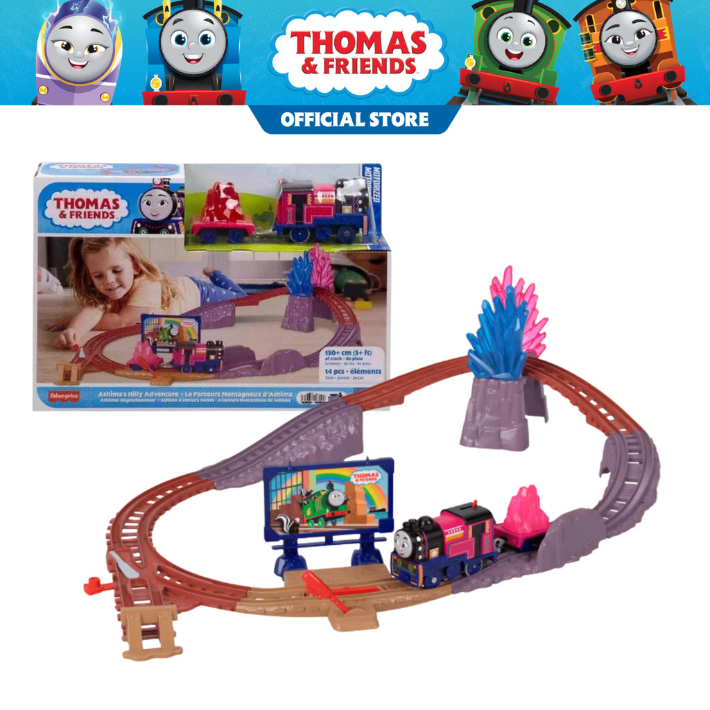 Thomas & Friends Ashima's Hilly Adventure Toy Train Set With Motorized ...