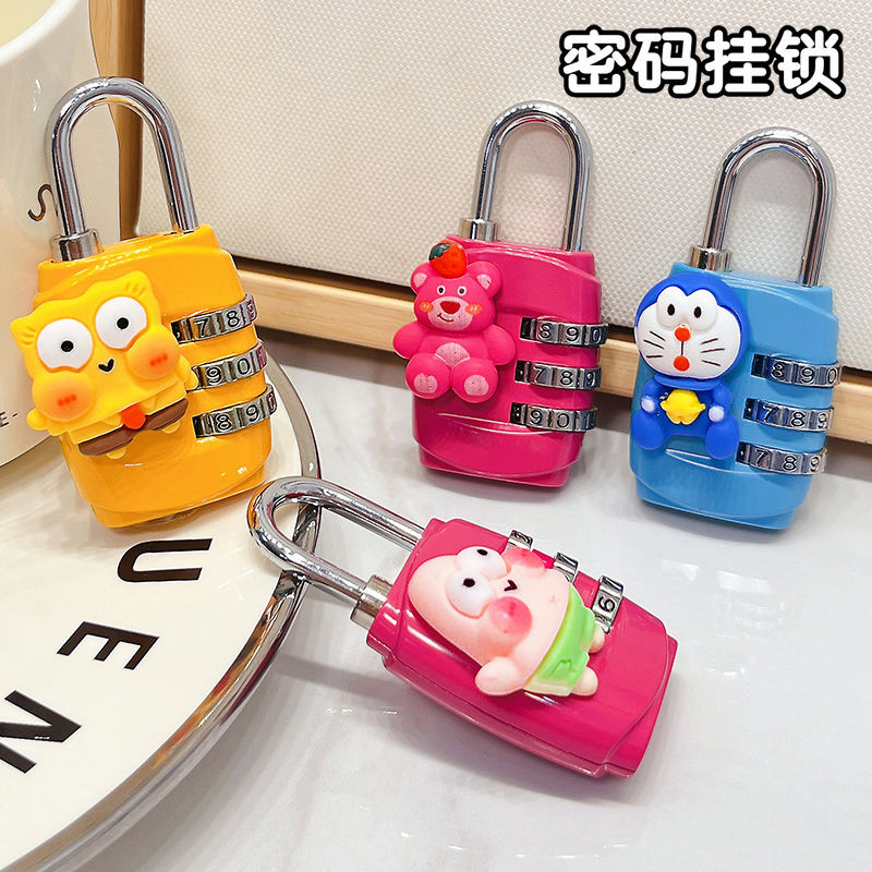 Combination lock padlock mini Household door lock waterproof Luggage ...