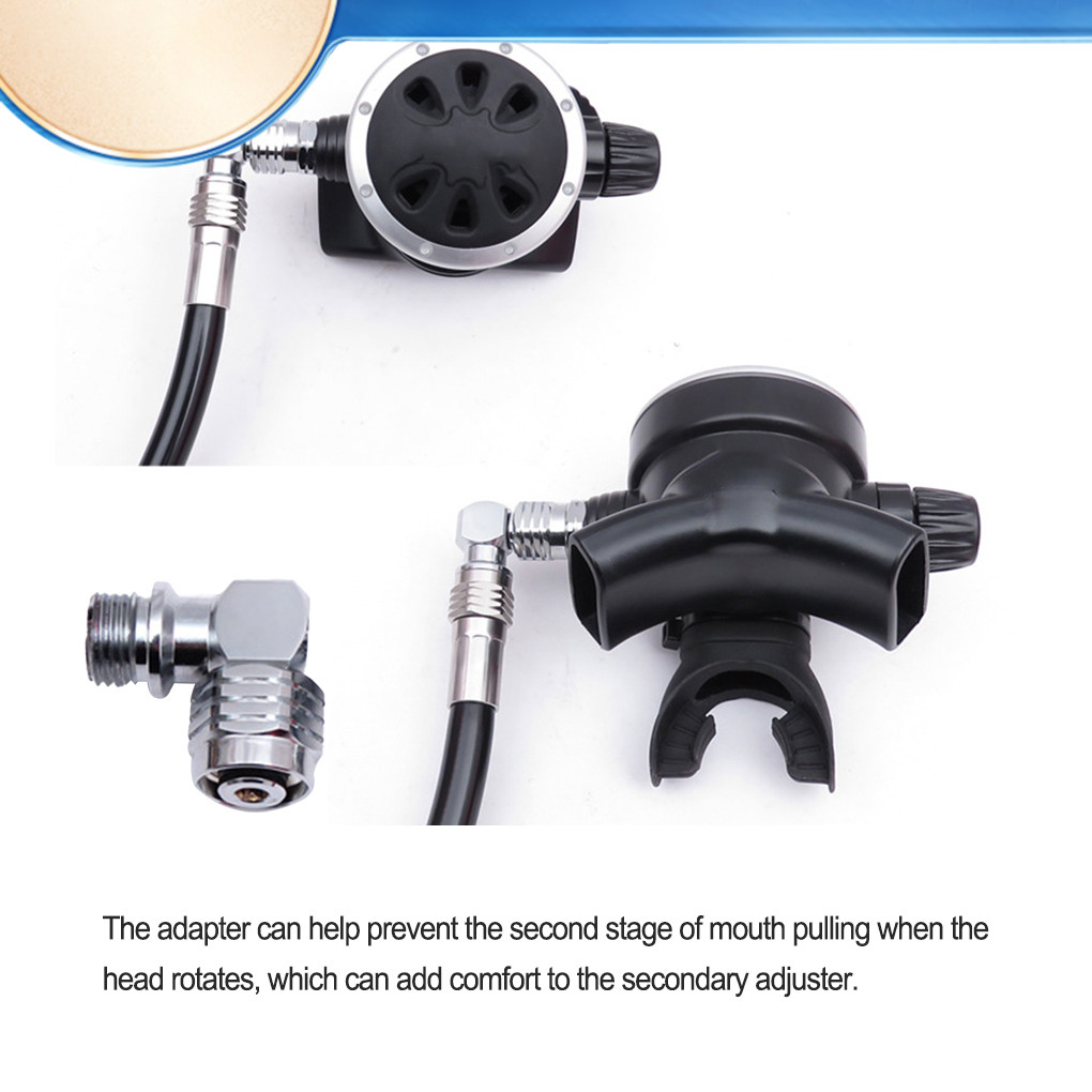 1/2 90/110 Degree Swivel Hose Fitting Adapter Low High 2nd Stage ...