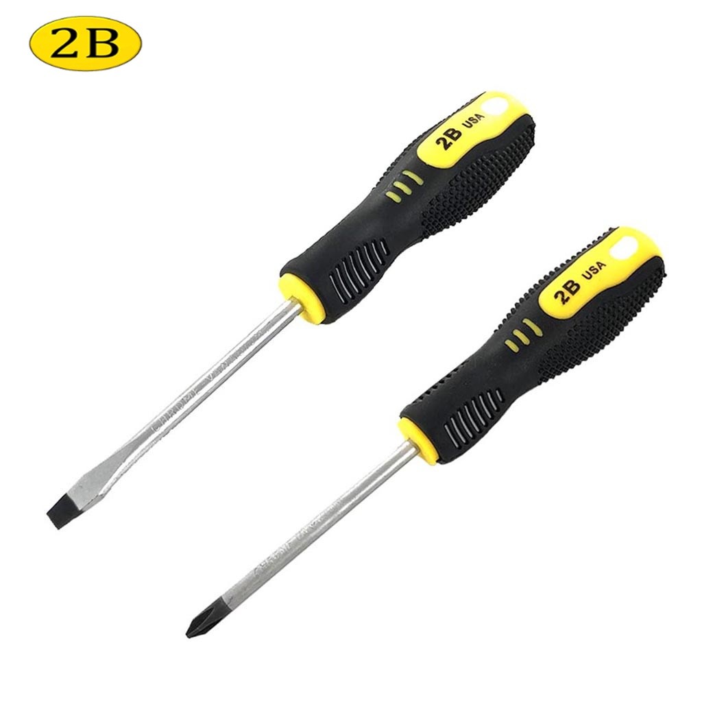 2B Magnetic Tip Flat And Phillip Screw Driver Flexible Soft Handle ...