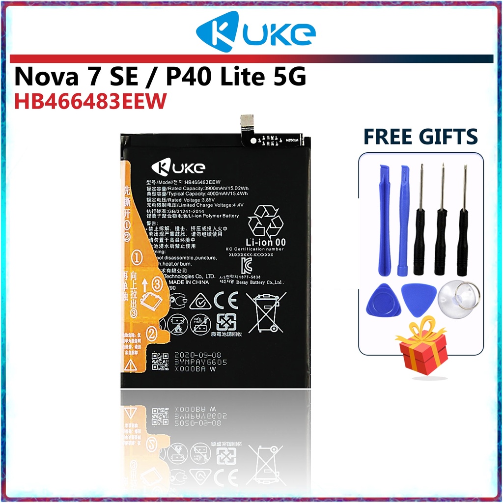 Battery for Huawei Nova 7 SE Model HB466483EEW CDY-AN00 CDY-NX9B CDY ...