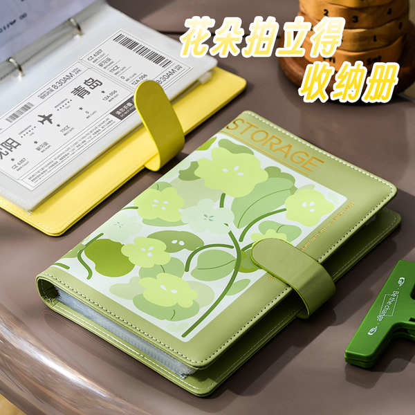 photocard binder Polaroid album inside page photo, three-square grid ...