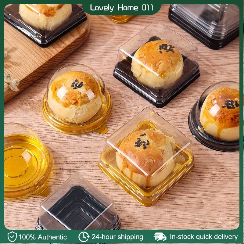 【24h Ship】with Stickers 50pc Cupcake Holders Egg-Yolk Puff Mooncake ...