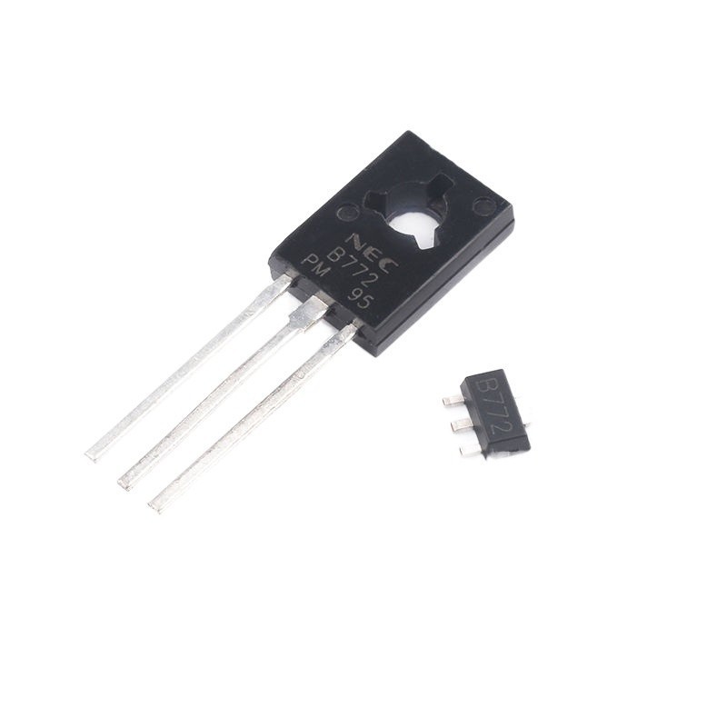 COD☆In-line/SMD B772 2SB772 TO-126/SOT-89 package 3A/40V PNP power ...