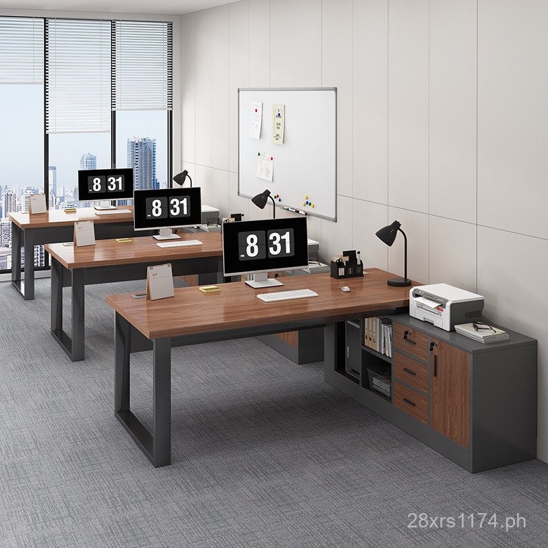 Home Desk Employee Position Combination Office Desk Chair Desktop Boss Desk Computer Desk Simple ...