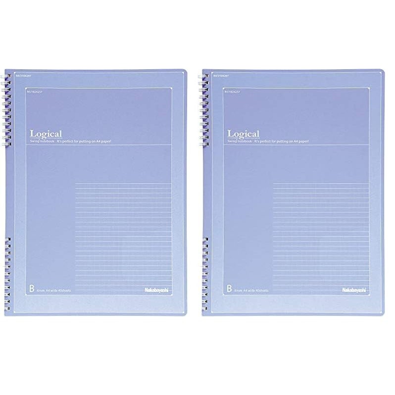 Nakabayashi Swing Logical W Ring Notebook A4 Wide B Rule NW-A401WB ...