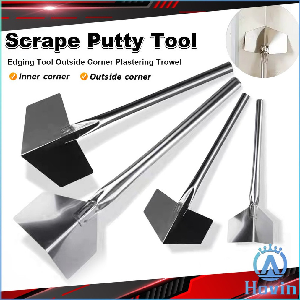 HOV Scrape Putty Tool Stainless Steel Home Improvement Edging Tool ...