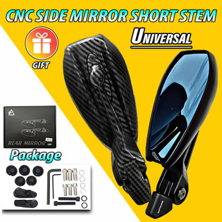 COD Blue Lens FULL CNC UNIVERSAL SHORT STEM REARVIEW Ray save SIDE ...