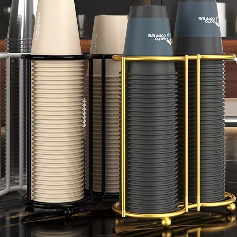 Light Luxury Acrylic Disposable Cup Holder Storage Rack Paper Cup ...