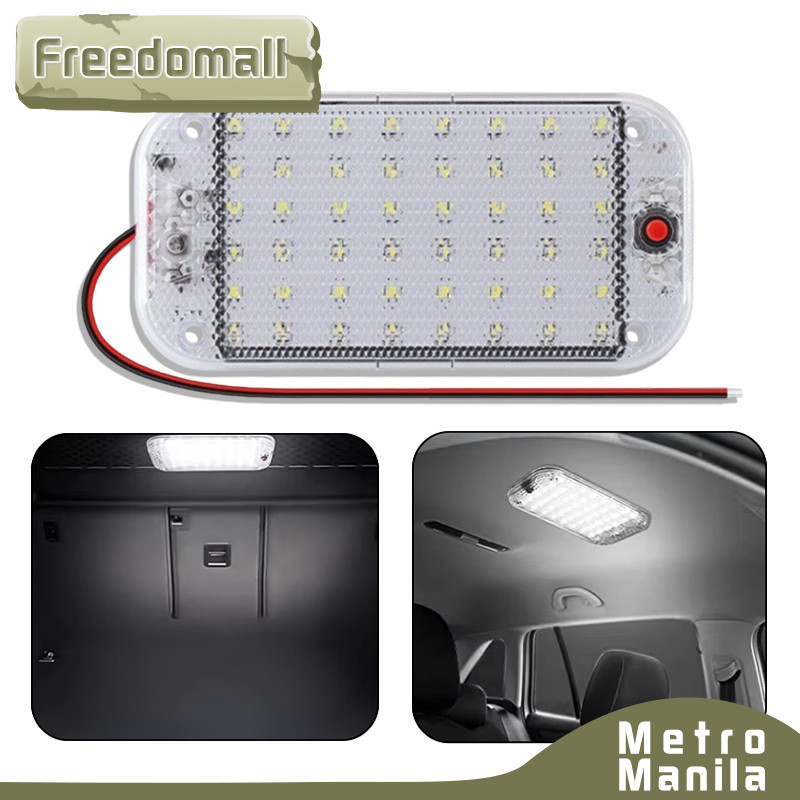 48LED Car Vehicle Dome Roof Ceiling Reading Lamp Car Interior Reading ...