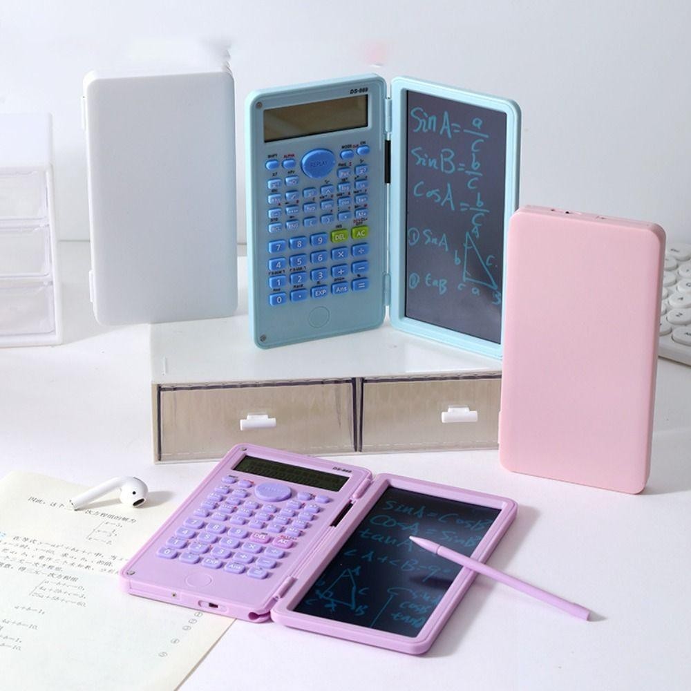 Scientific Calculator with LCD Notepad, 2 IN 1 12 Digits Math ...