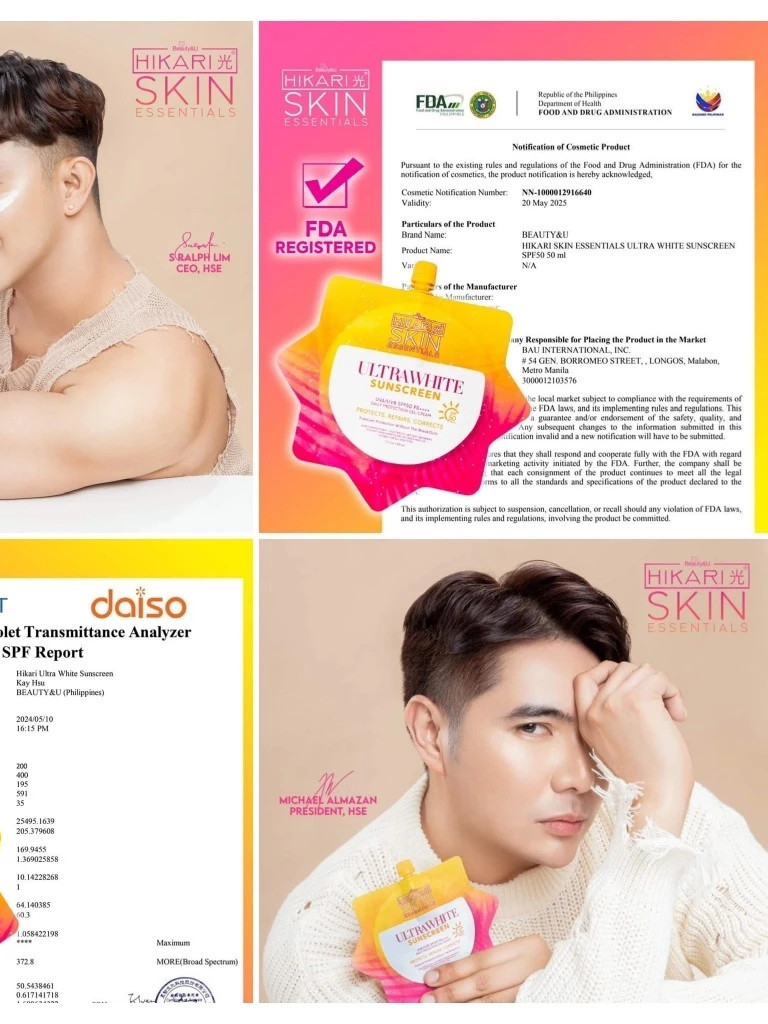 BUY 1 TAKE 2 HIKARI Ultra White Sunscreen Whitening Wear Sun Screen ...