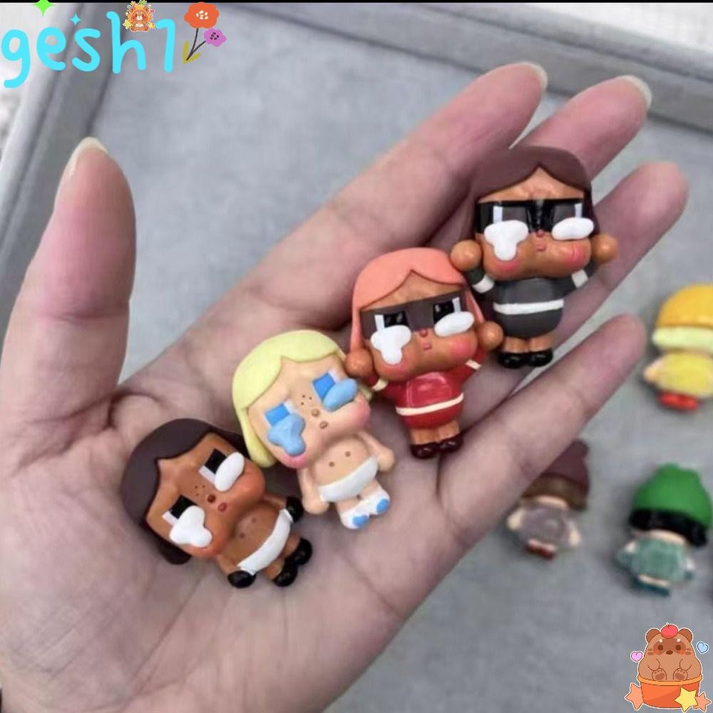 GESH1 Crybaby Box, POP MART Cartoon Mini Ornaments, Flocking Popbean ...