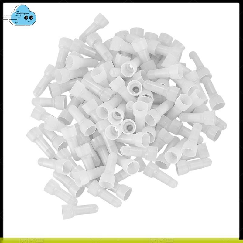 100pcs 22-16 GA AWG Closed End Crimp Caps Splice Gauge Wire Connectors ...