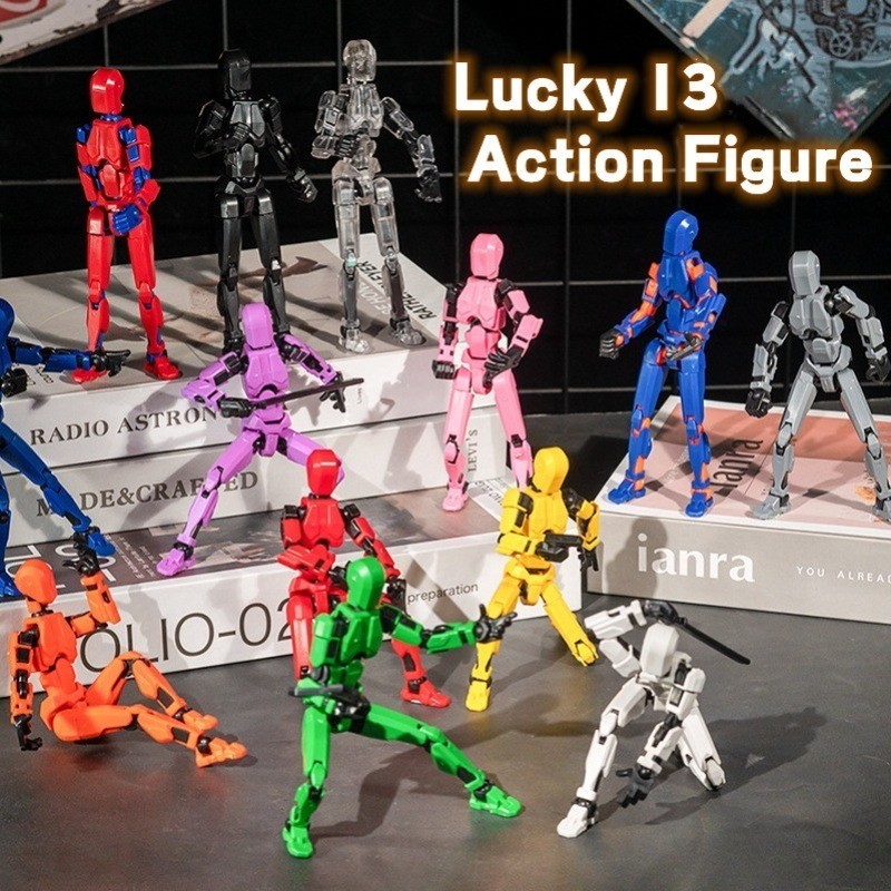 Lucky 13 Action Figure 3D Printed Toys Robot Multiple Color Schemes ...