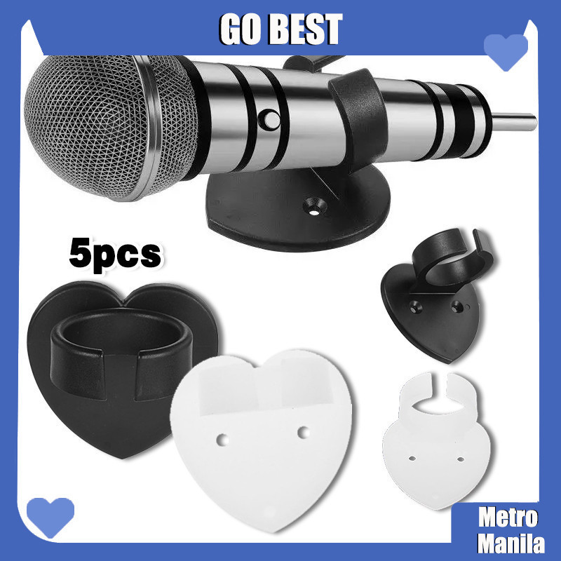 Microphone Wall Mount Holder Wall Hook Microphone Stand | Shopee ...