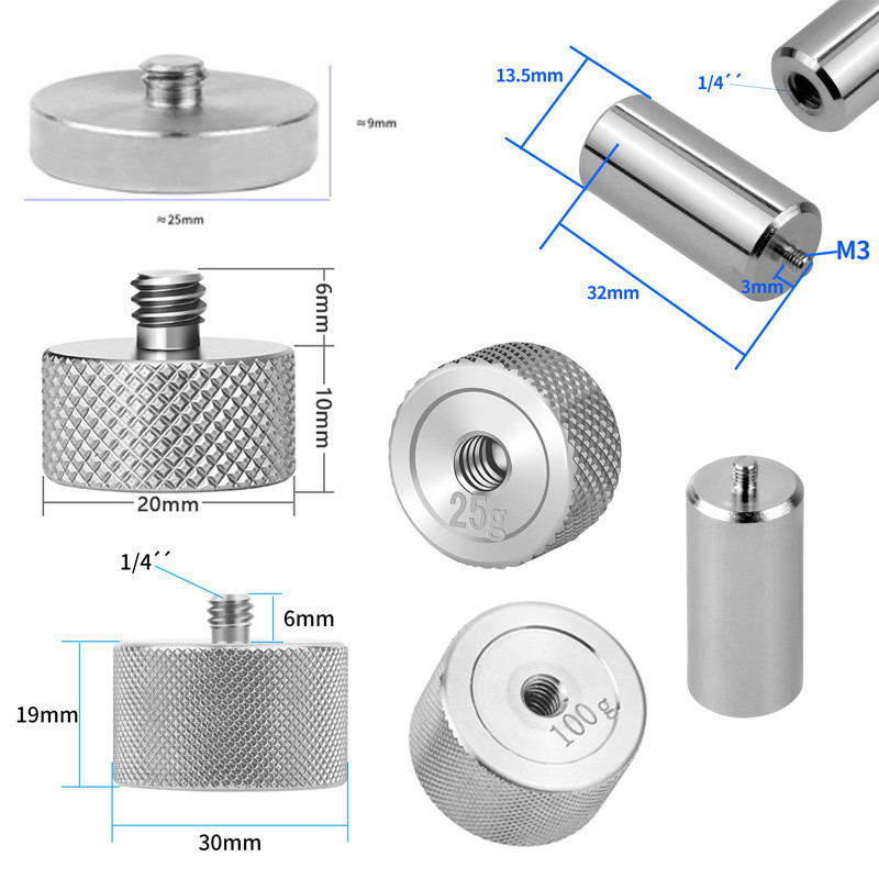 20g 25g 30g 100g Clump Weight Handheld Gimbal Counterweight Calibration ...