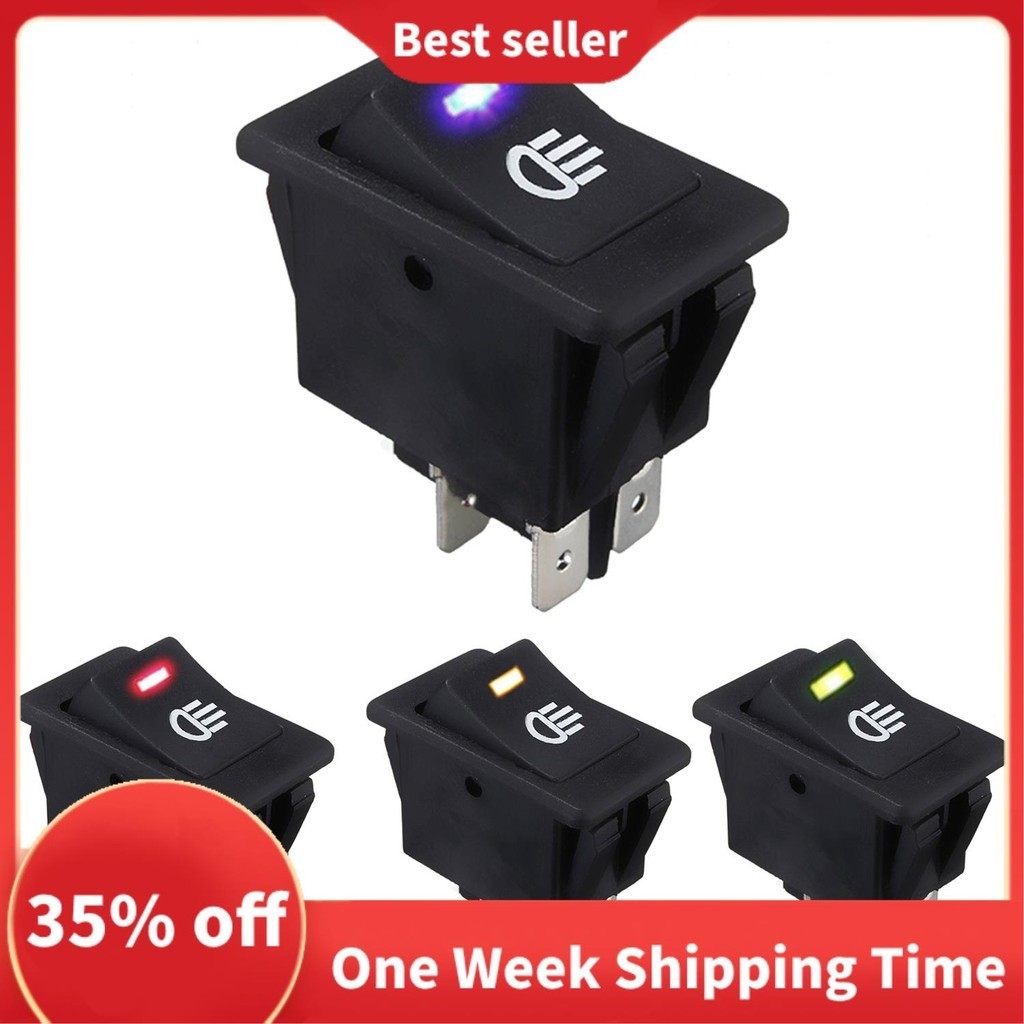 Available 12V 35A Vehicle Car Boat Fog Light LED Rocker Switch on-off ...