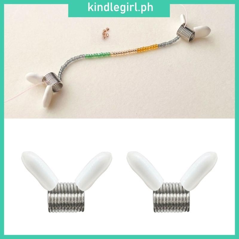 KING Bead Stopper Set Metal Beading Helper Jewelry Making Tool Spring ...